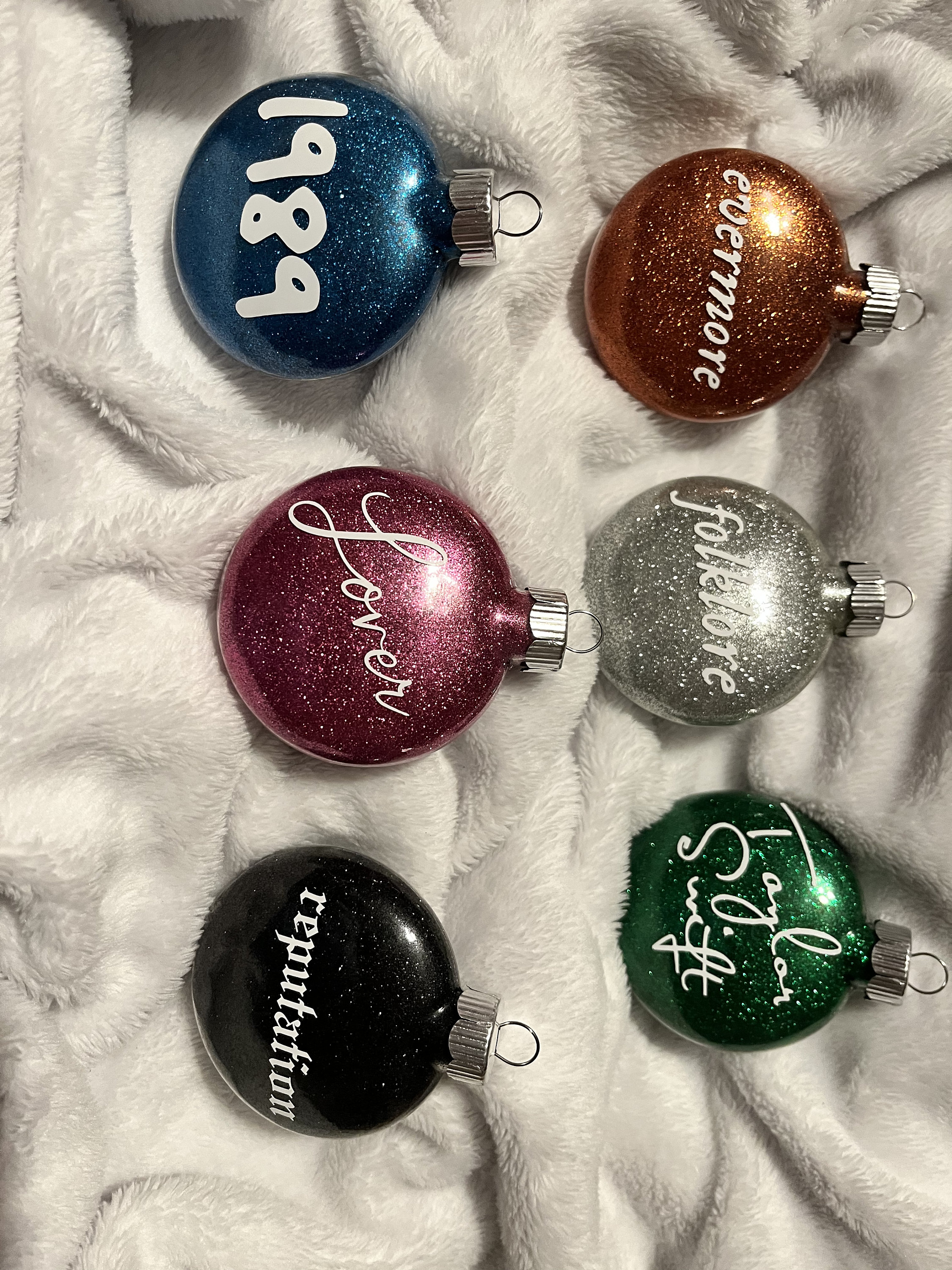 Taylor Swift Album Inspired. Swifty Ornaments. Taylor Swift Christmas ...