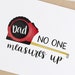 Father's Card: Dad No One Measures up Pun Card Cute - Etsy