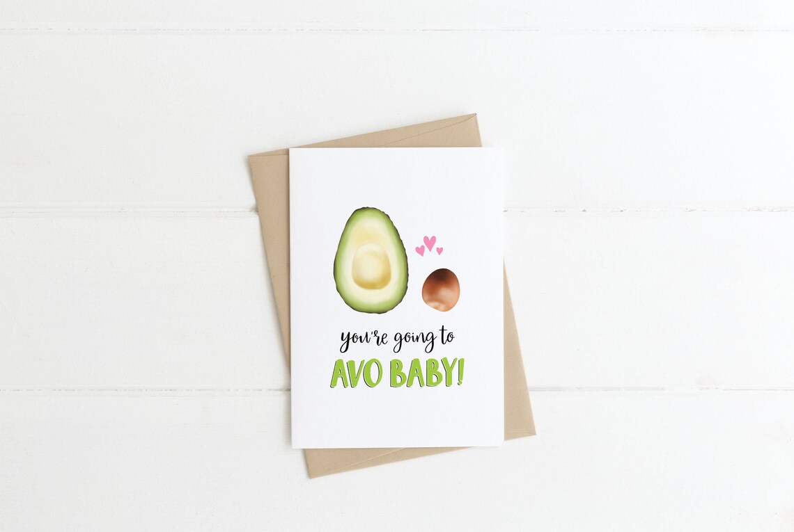 New Baby Card: You're Going to Avo Baby Pregnancy Pun - Etsy
