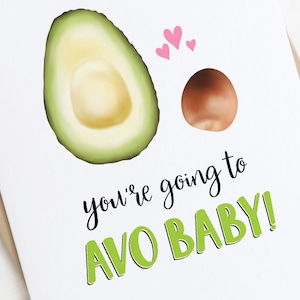 New Baby Card: You're Going to Avo Baby Pregnancy Pun - Etsy