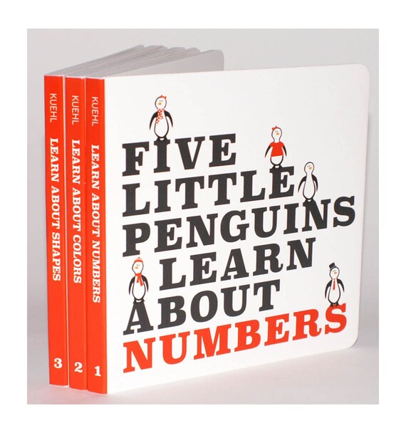 Five Little Penguins | Etsy