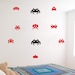 Space Invader Wall Decals - Playroom Decal - Game Room Stickers - Boys ...