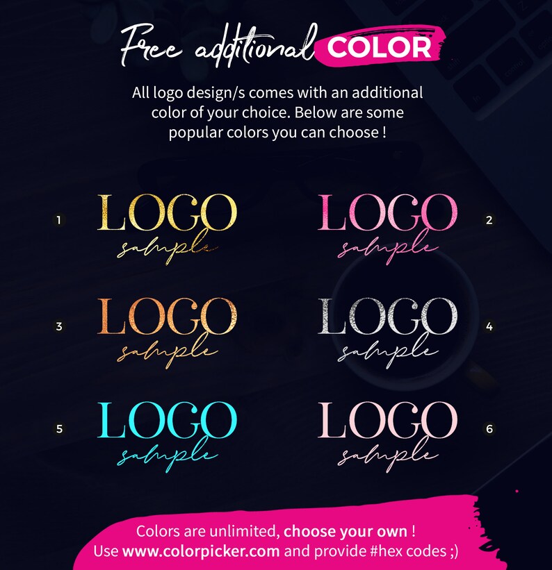 Premade Logo Design Photography Watermark Logo Creation - Etsy