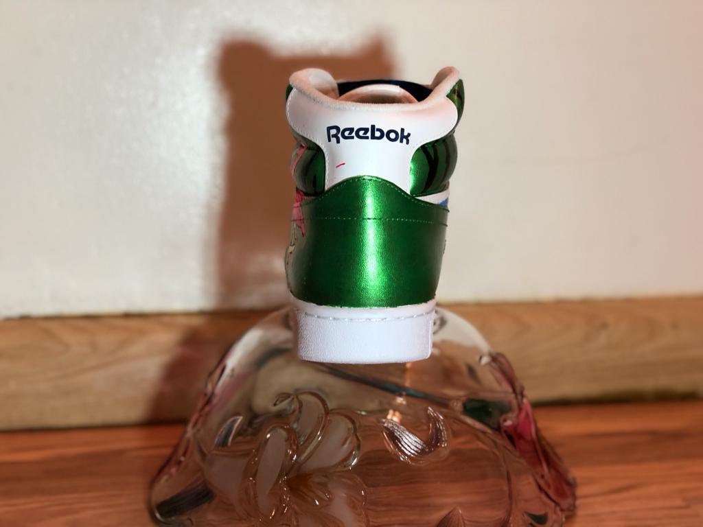 Retro 80s Custom Painted Reebok Exofit Sneakers. Miami Flamingo Style ...