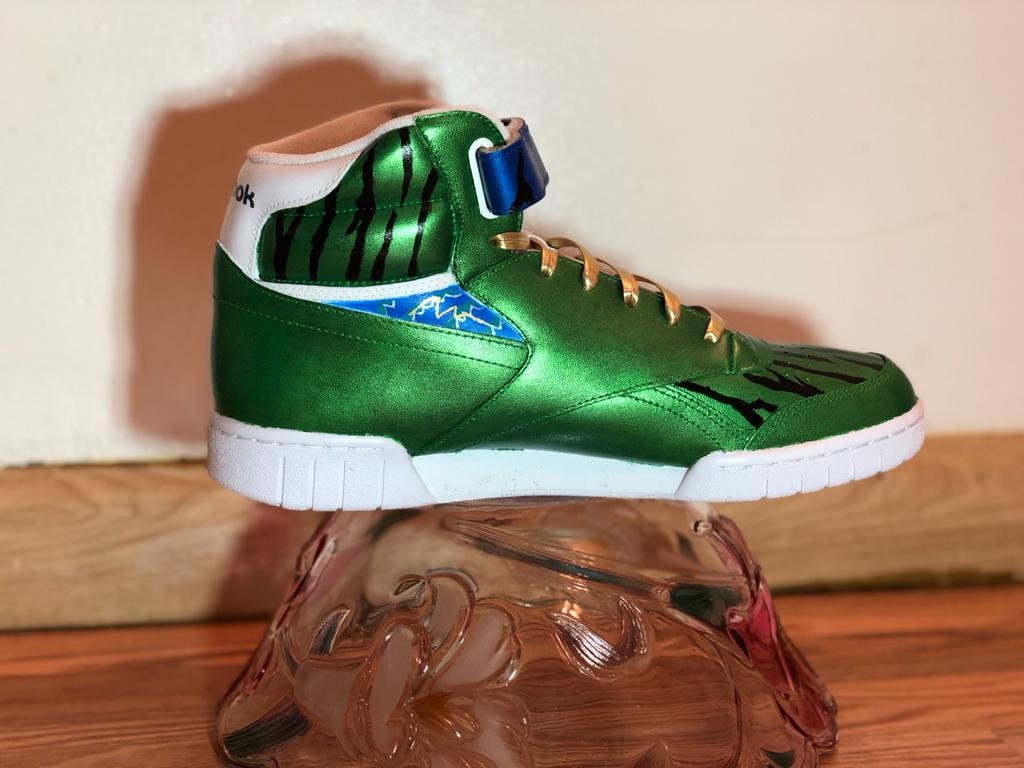 Retro 80s Custom Painted Reebok Exofit Sneakers. Miami Flamingo Style ...