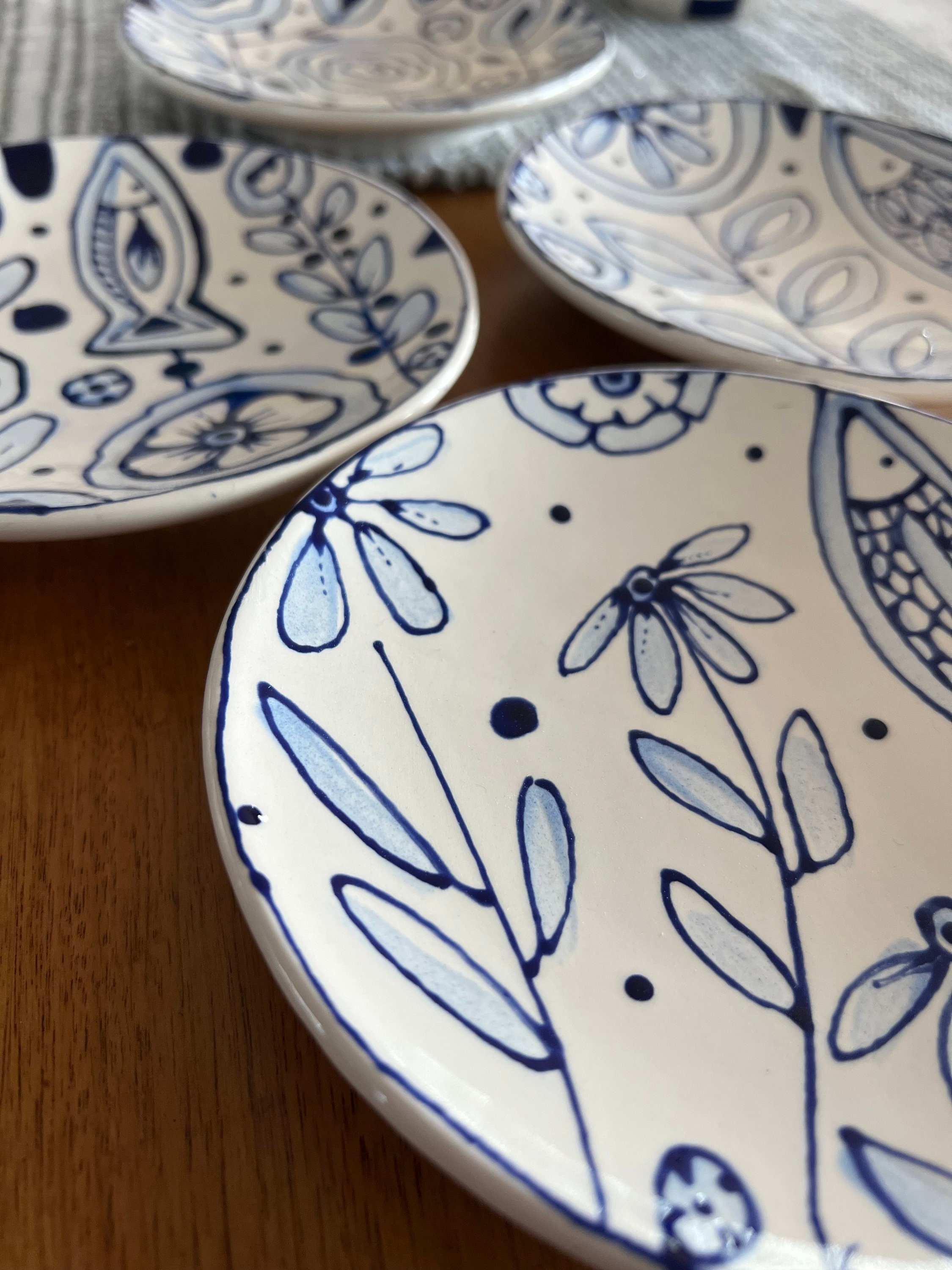 Plates. Hand Painted. Made to Order. Available in 8"10" 12" - Etsy