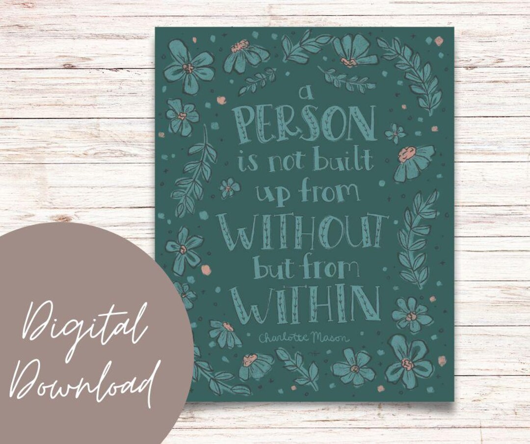 Charlotte Mason Quote Art Print: Homeschool Decor (digital Download) - Etsy