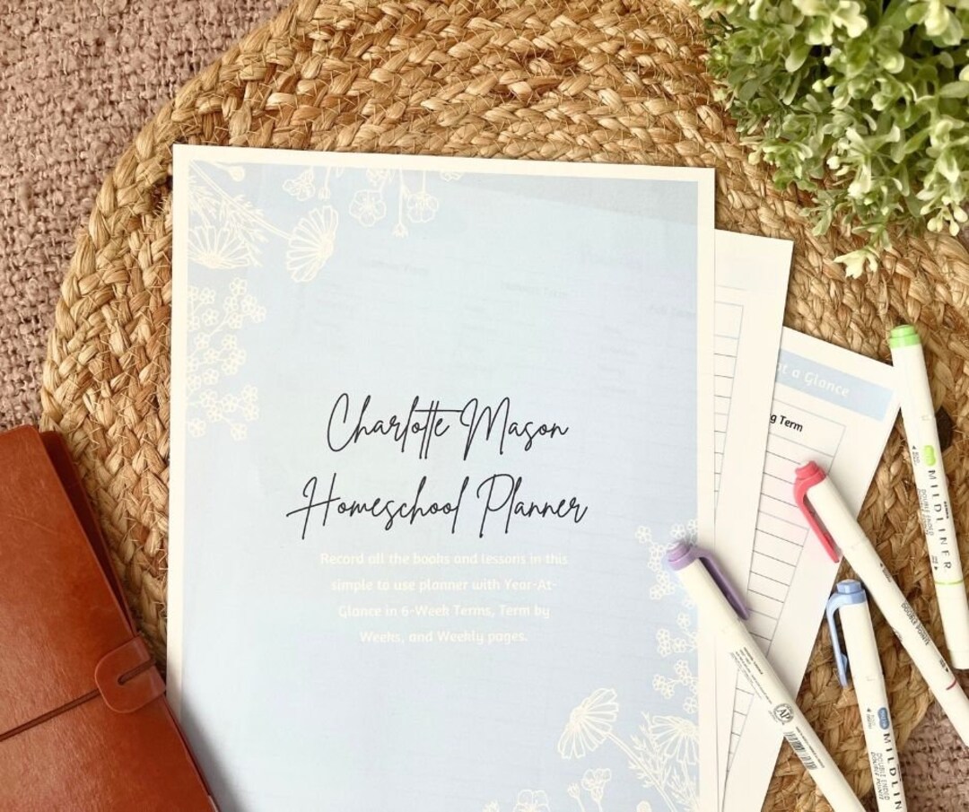 Homeschool Planner, Printable Charlotte Mason Planner, Year Round ...