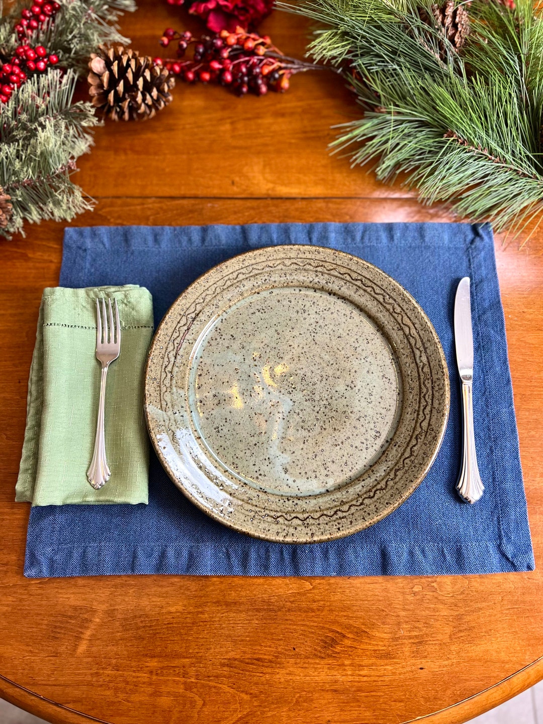 Plate Ceramic Stoneware, Handmade Pottery, Vermont Artist - Etsy