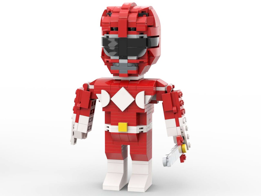 Red Power Ranger Custom LEGO© Figure Instructions - Etsy