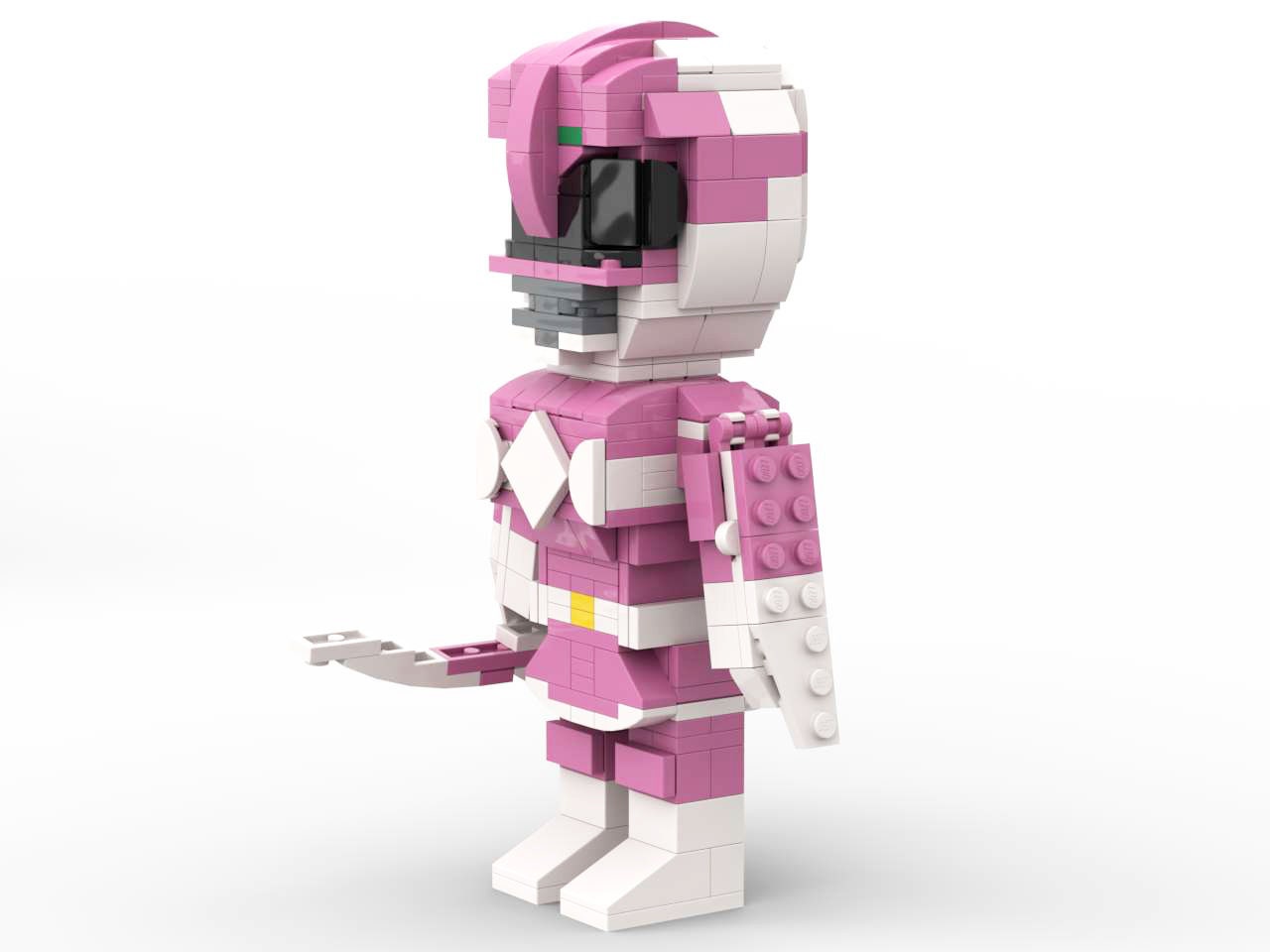Pink Power Ranger Custom LEGO© Figure - Etsy