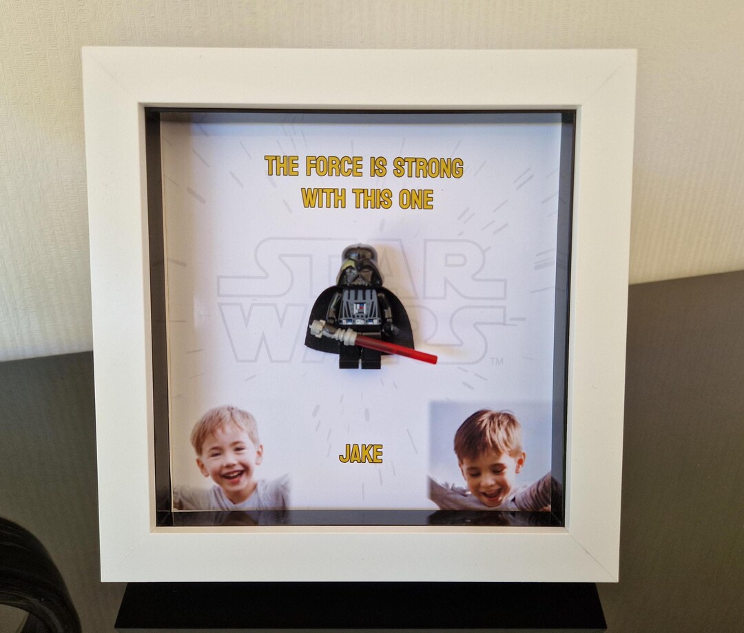 Personalized Darth Vader Minifigure Frame – Star Wars Photo Decor - Etsy