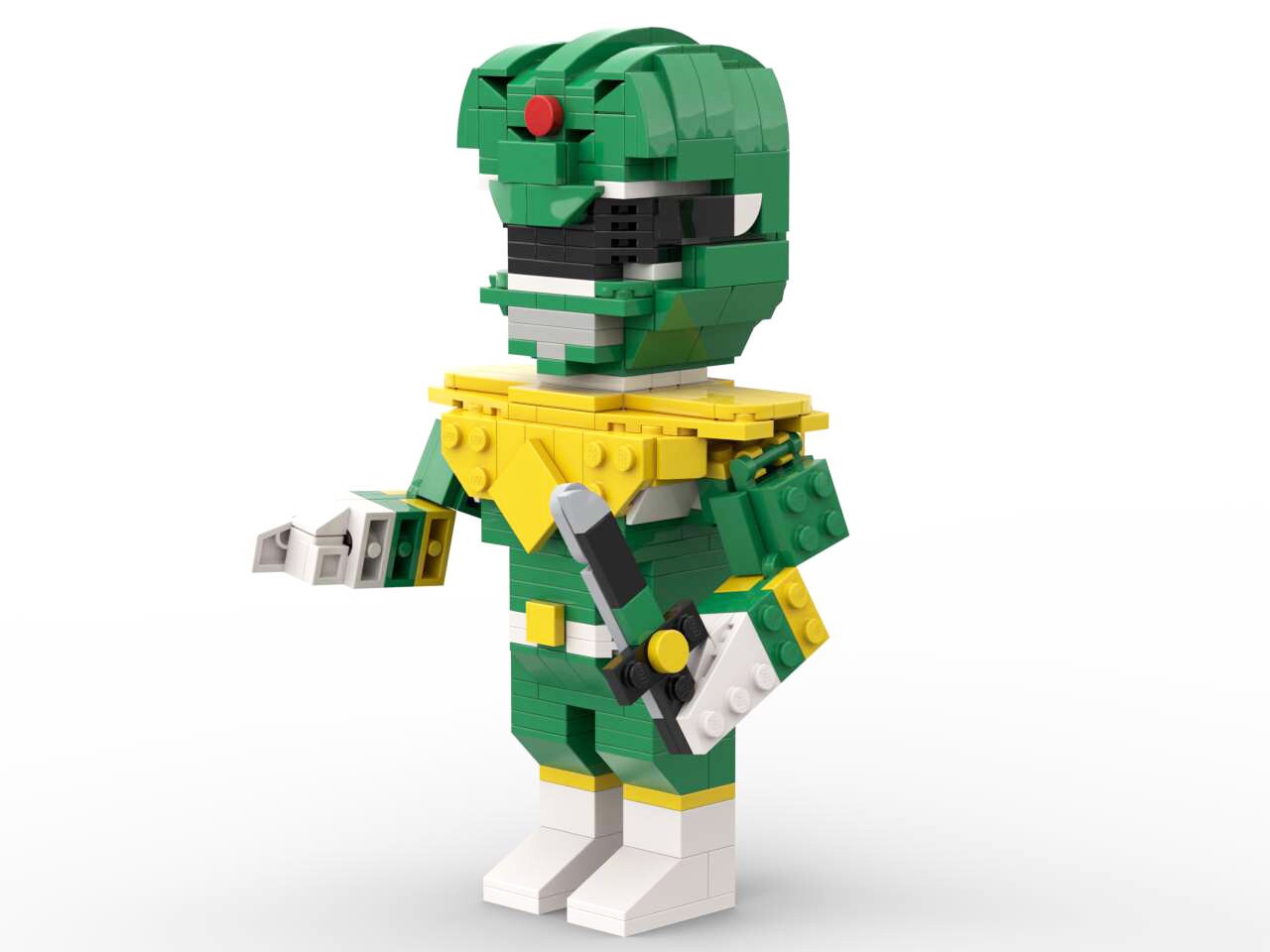 Green Power Ranger Custom LEGO© Figure Instructions - Etsy
