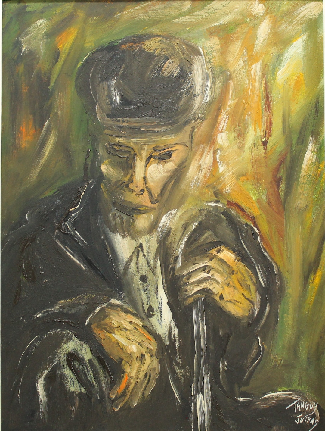 T. Jutras- Original Painting, Oil Painting, Vintage Painting, Canadian ...