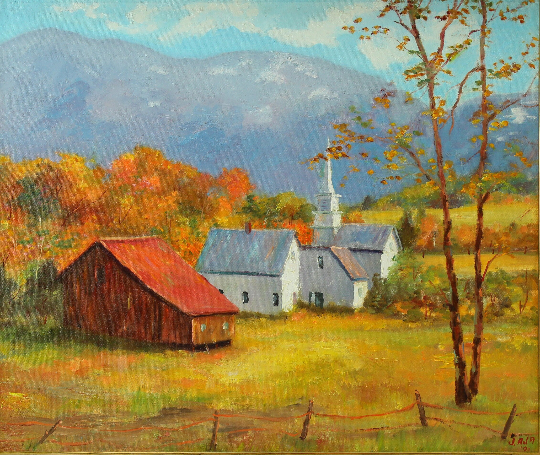 J. AJA, Oil on Canvas 20x24 - Etsy