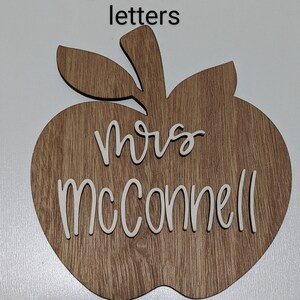 Teacher Name Sign Classroom Decoration Gift - Etsy