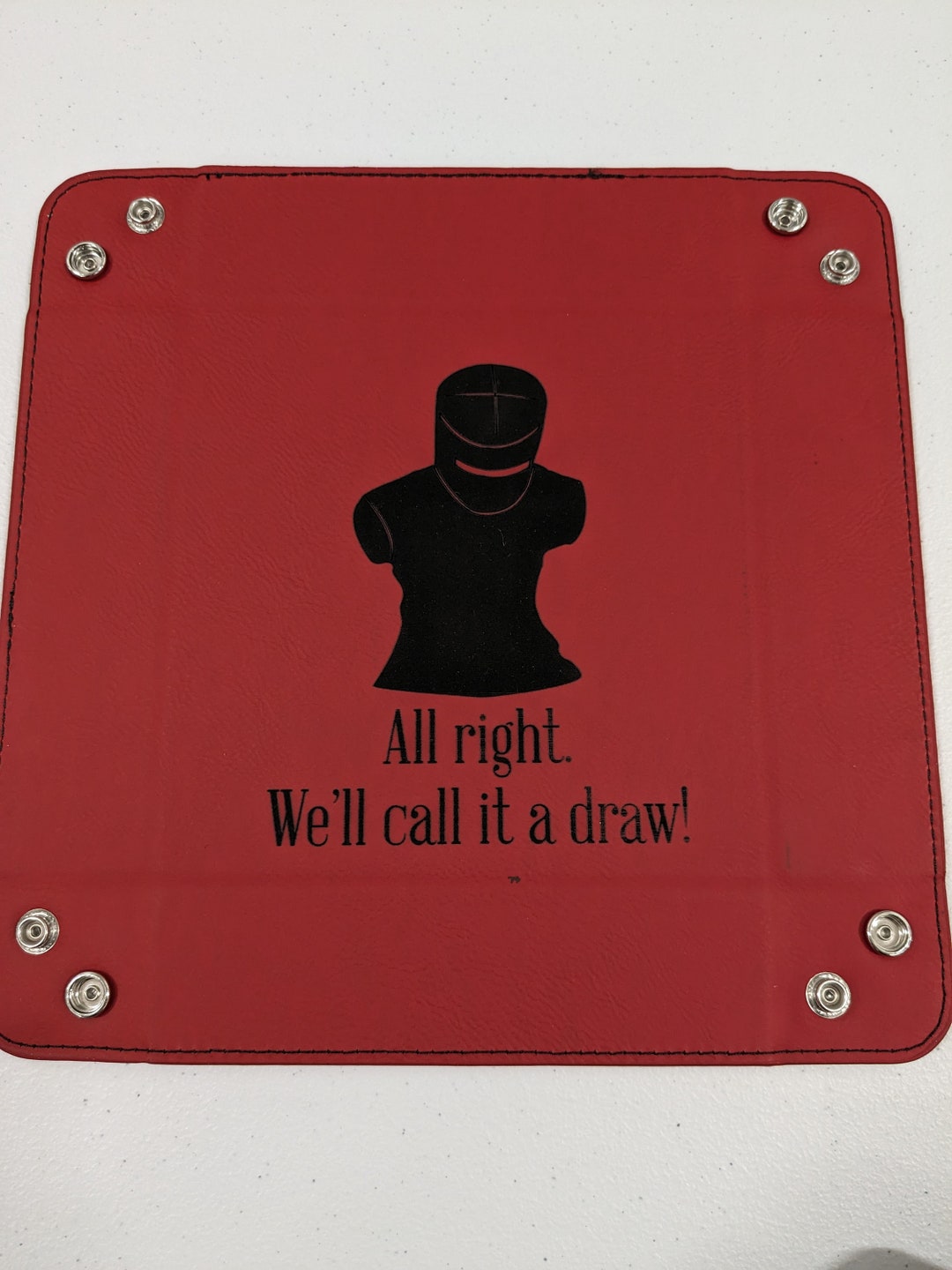 All Right We'll Call It a Draw Black Knight Leatherette Collapsible ...