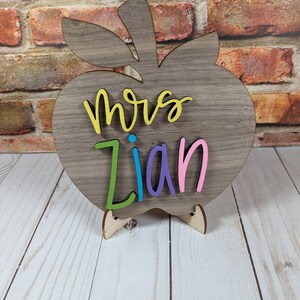 Teacher Name Sign Classroom Decoration Gift - Etsy