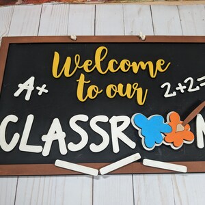 Seasonal Classroom Door Sign Teacher Sign, Classroom Decor, Welcome to ...