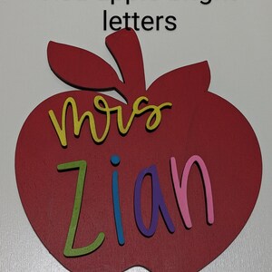 Teacher Name Sign Classroom Decoration Gift - Etsy