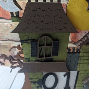 Haunted House Countdown to Halloween Stand With Numbers Finished or ...