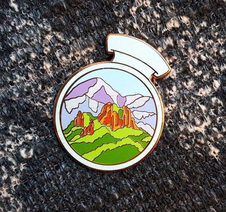 Colorado Mountains Enamel Pin Colorado Springs Garden of - Etsy