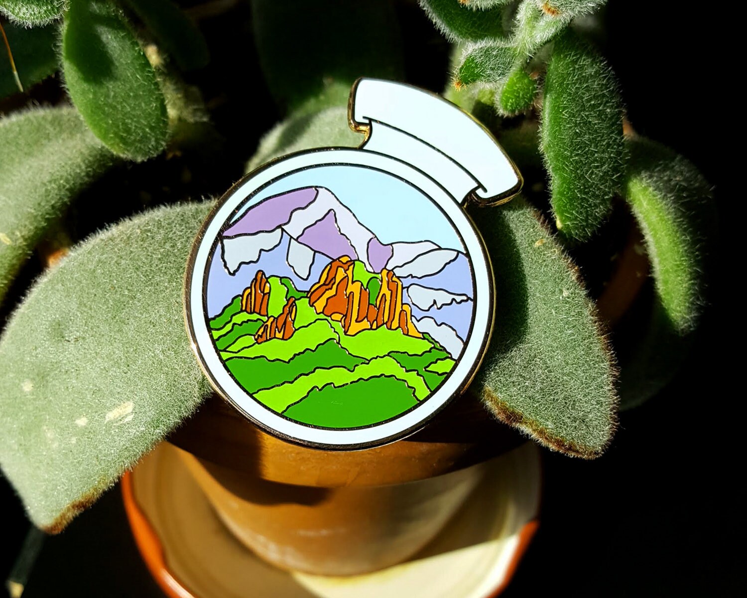 Colorado Mountains Enamel Pin | Colorado Springs | Garden of the Gods ...