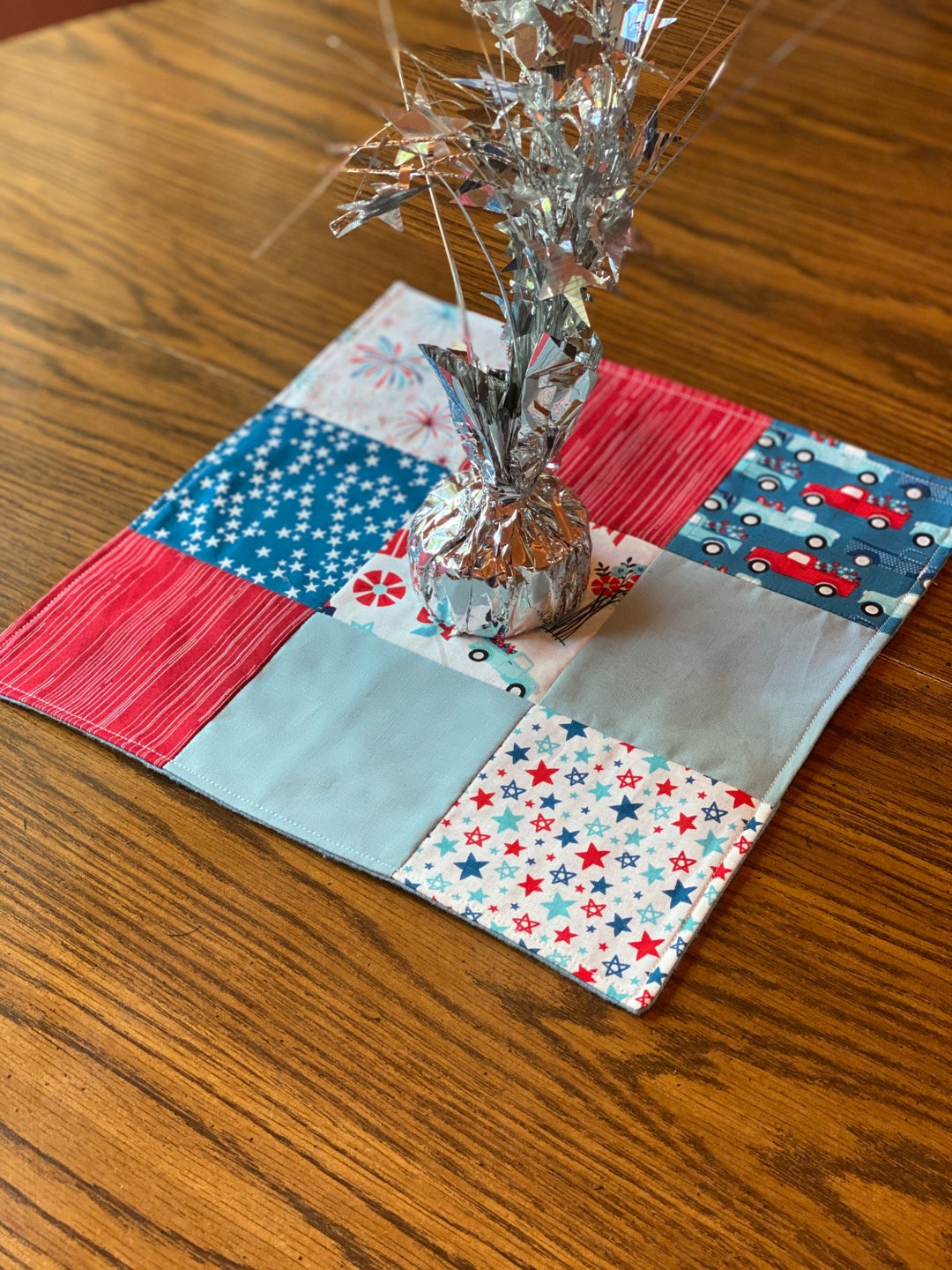 Patriotic Table Topper - Fourth of July Decor - Table Decor - Patriotic ...
