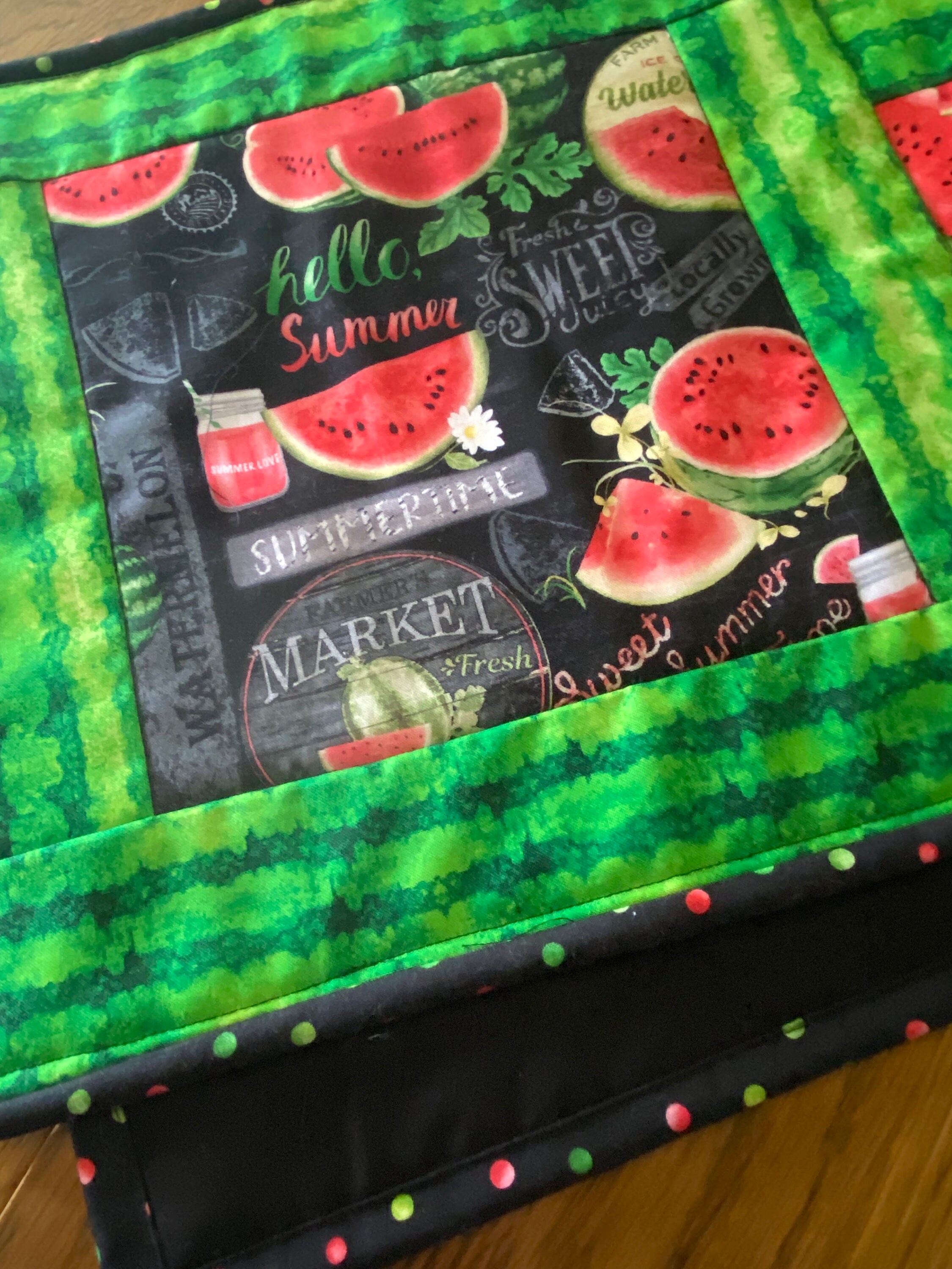 Watermelon Table Runner Summer Table Runner Table Runner Summer Decor ...
