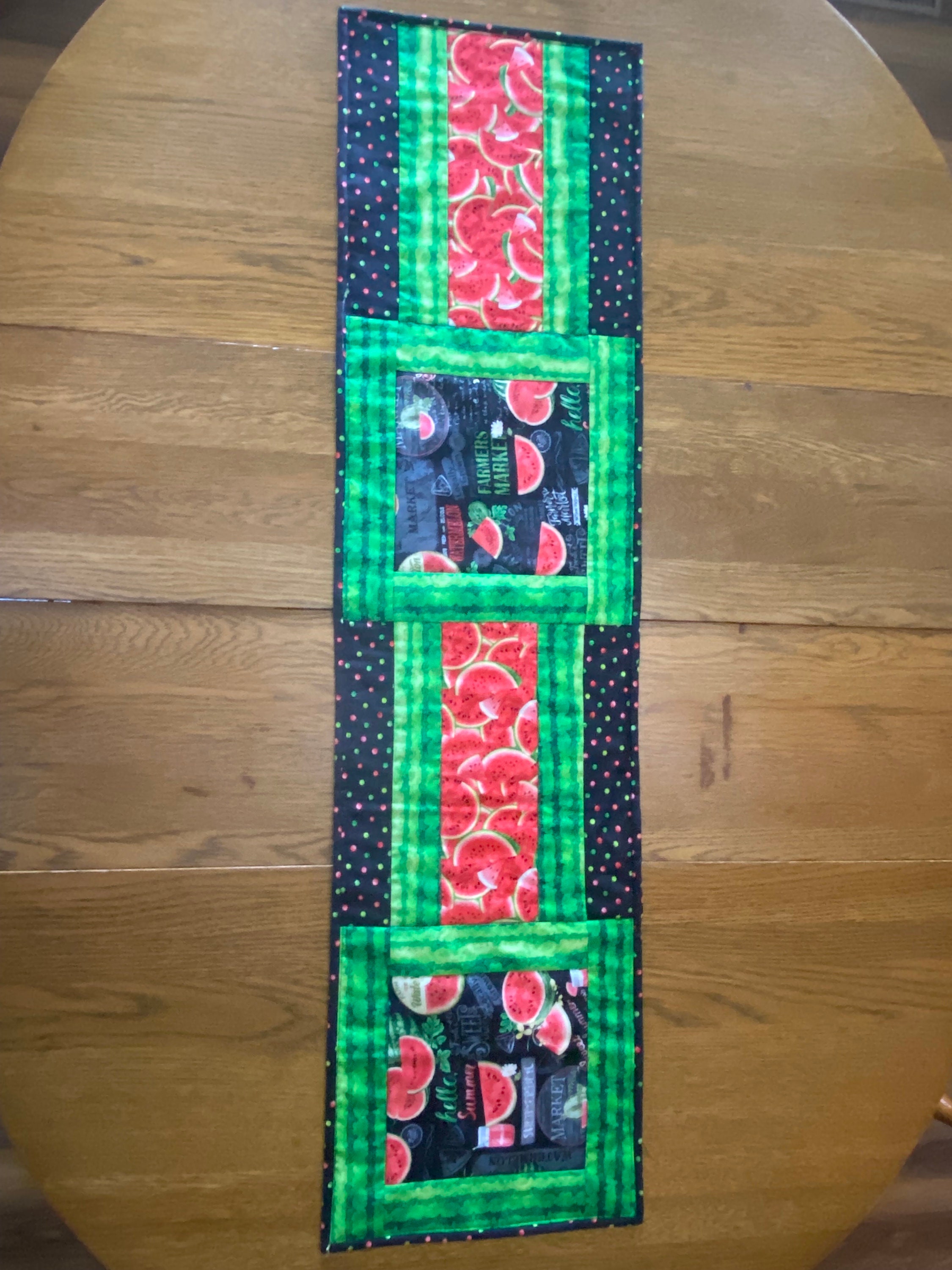 Watermelon Table Runner Summer Table Runner Table Runner Summer Decor ...