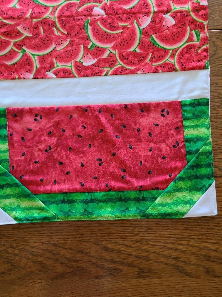 Watermelon Table Runner - Summer Table Runner- Table Runner - Summer ...