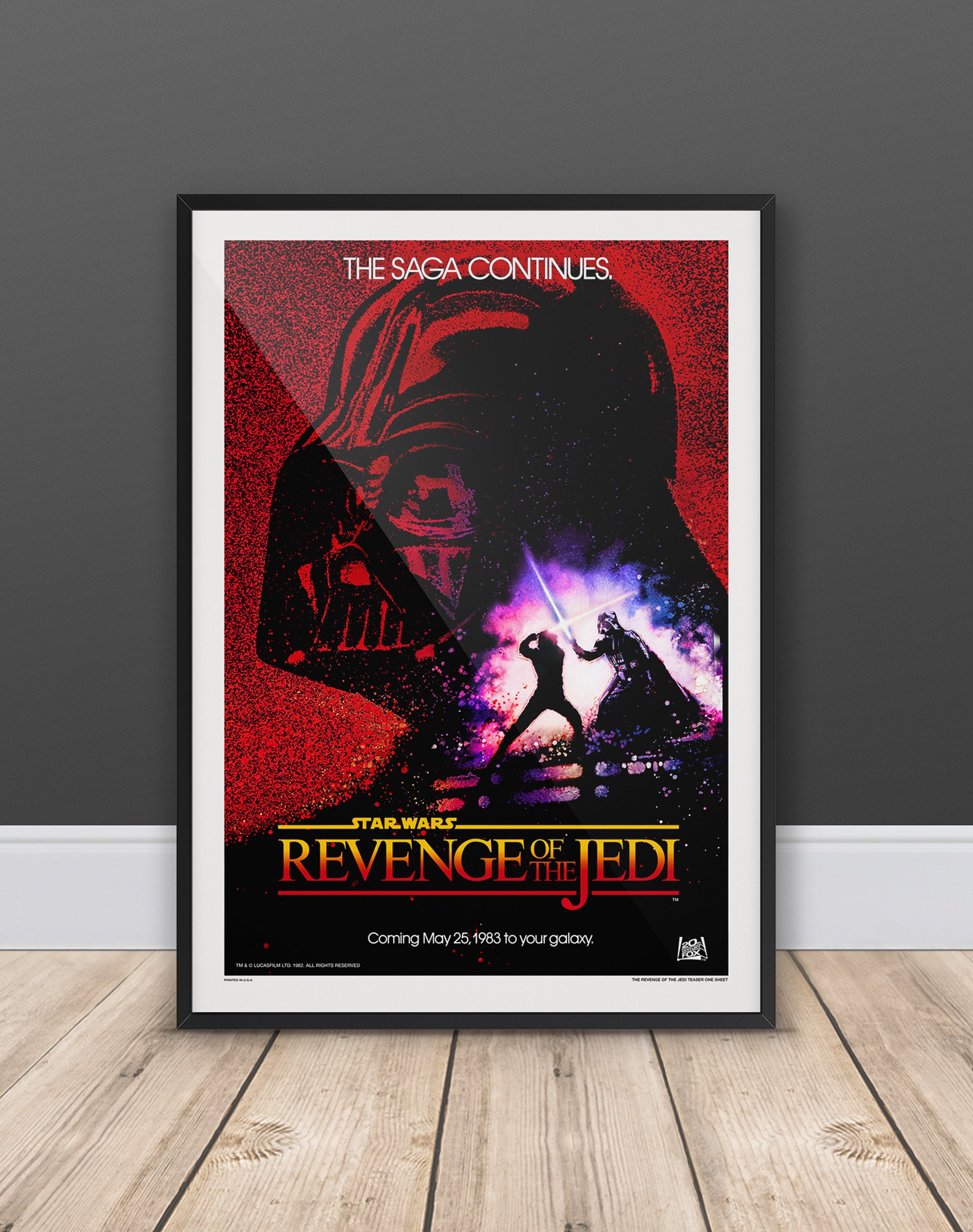 Revenge Of The Jedi Movie Poster Star Wars Ep VI Revenge Of The Jedi