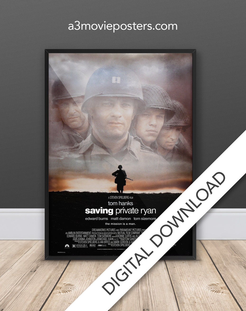 Saving Private Ryan Movie Poster Digital Poster Download - Etsy