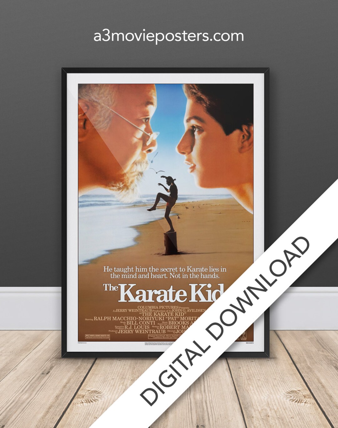 The Karate Kid - Movie Poster - Digital Poster Download, 300dpi Jpeg ...