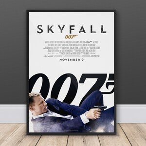 Skyfall - James Bond - Movie Poster - Digital Poster Download, 300dpi ...