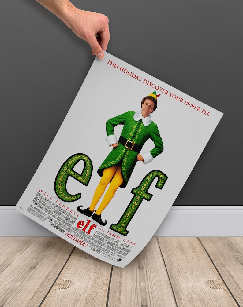 Elf Movie Poster Digital Poster Download 300dpi Jpeg A3 - Etsy