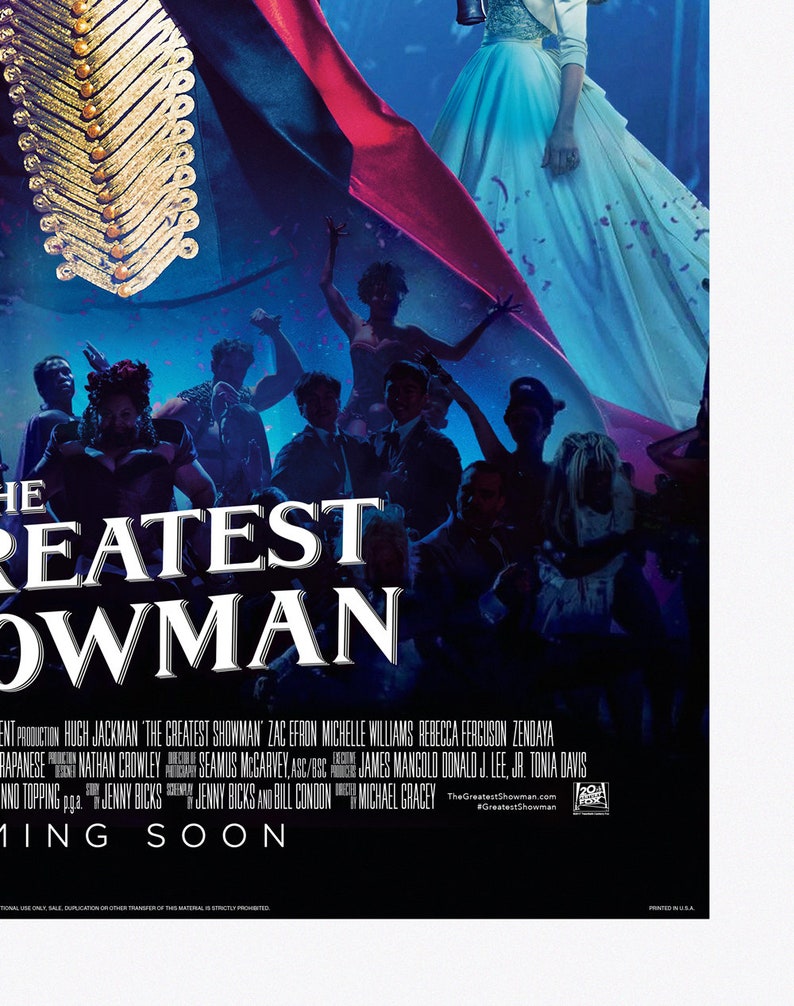 The Greatest Showman Poster - Digital Download, A3 Tabloid, Printable ...