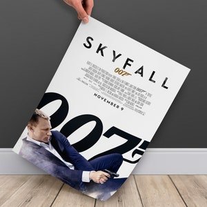 Skyfall - James Bond - Movie Poster - Digital Poster Download, 300dpi ...