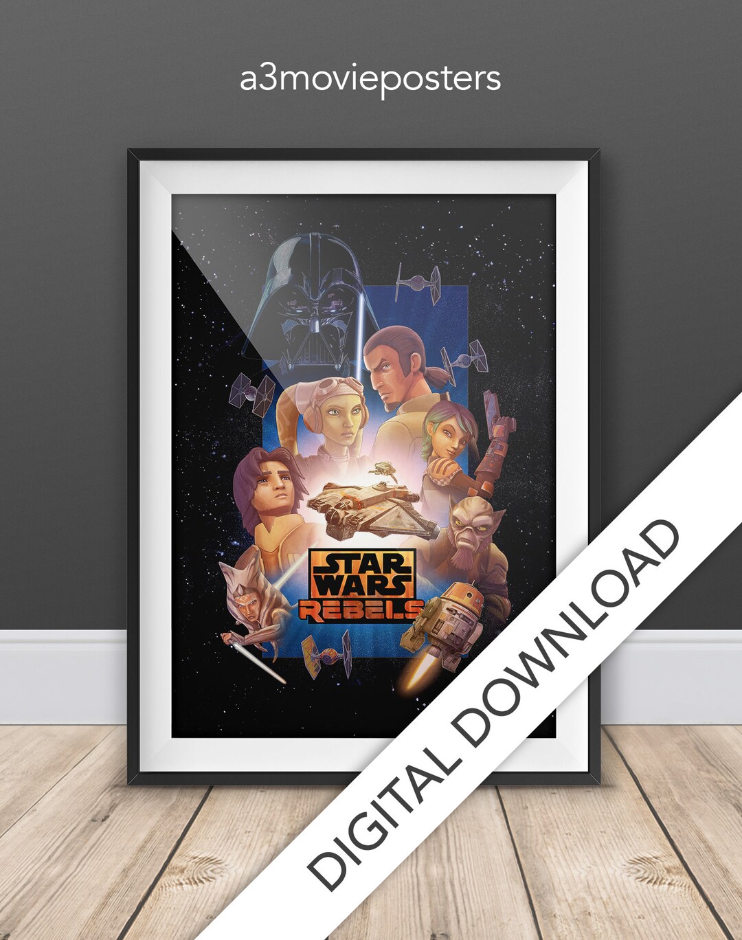 Star Wars Rebels Poster - Instant Digital Download, A3 Printable Wall ...