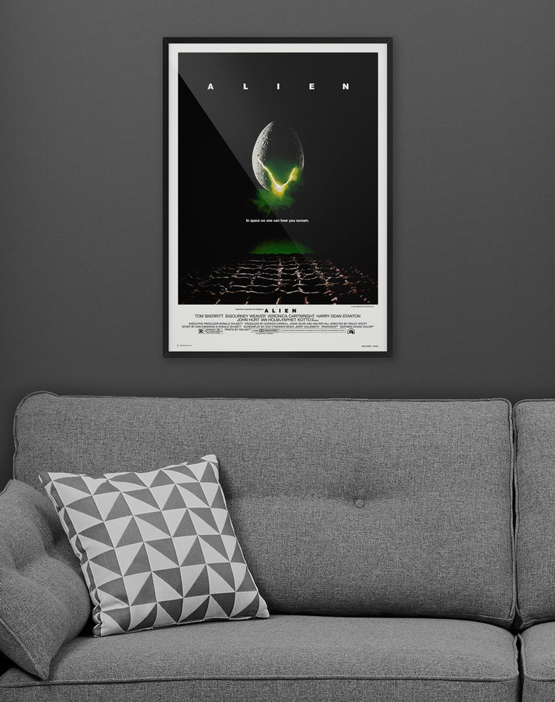 Alien Poster - Digital Download, Alien Movie Poster, Printable Wall Art ...