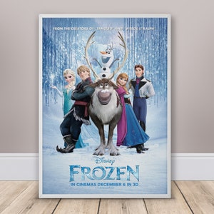 Frozen Movie Poster - Digital Poster Download, 300dpi Jpeg, A3 and ...