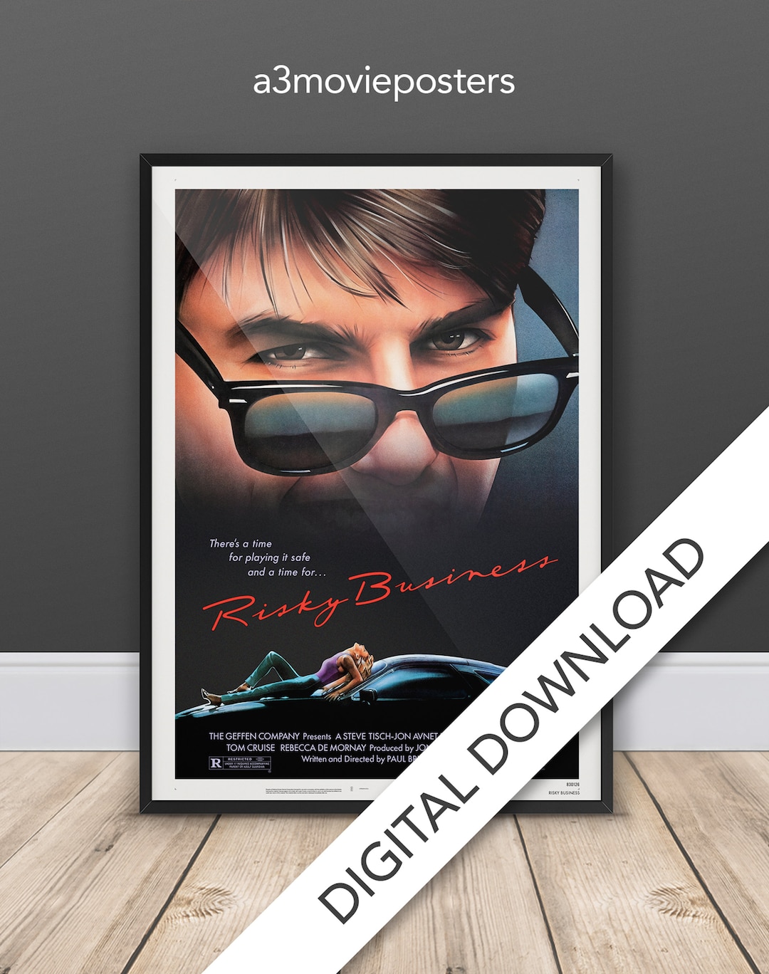 Risky Business - 1983 - Movie Poster - Digital Poster Download, 300dpi ...