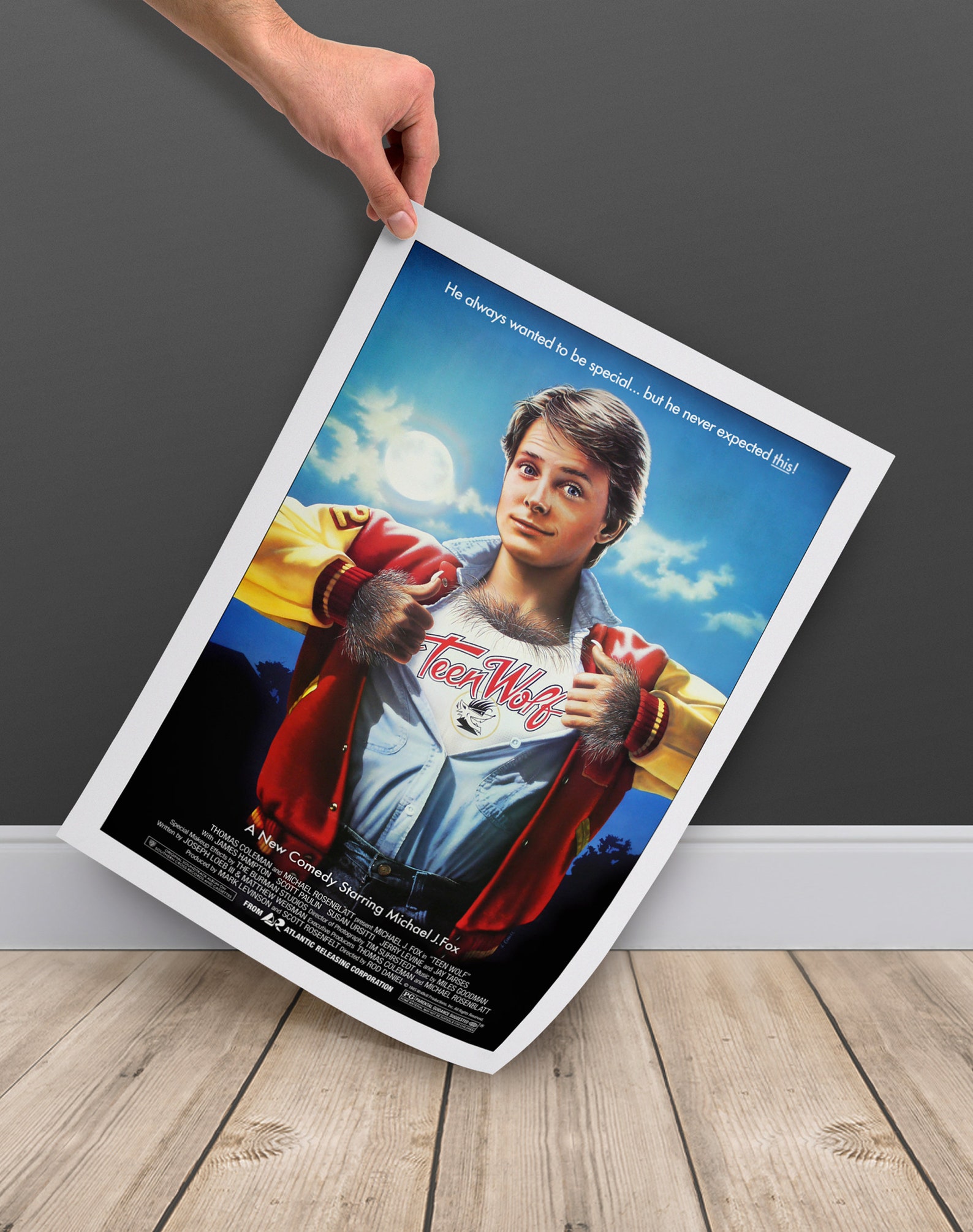 Teen Wolf Movie Poster - Digital Download, A3 Digital Poster, Printable ...