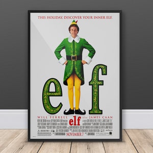 Elf - Movie Poster - Digital Poster Download, 300dpi Jpeg, A3 and ...