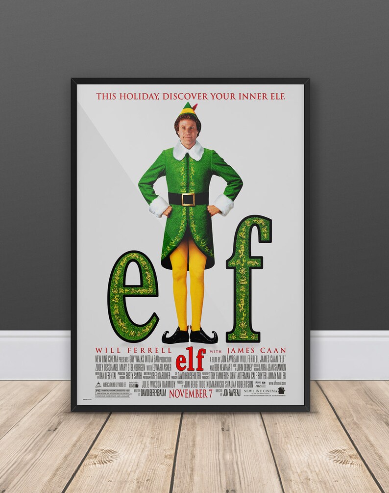 Elf - Movie Poster - Digital Poster Download, 300dpi Jpeg, A3 and ...