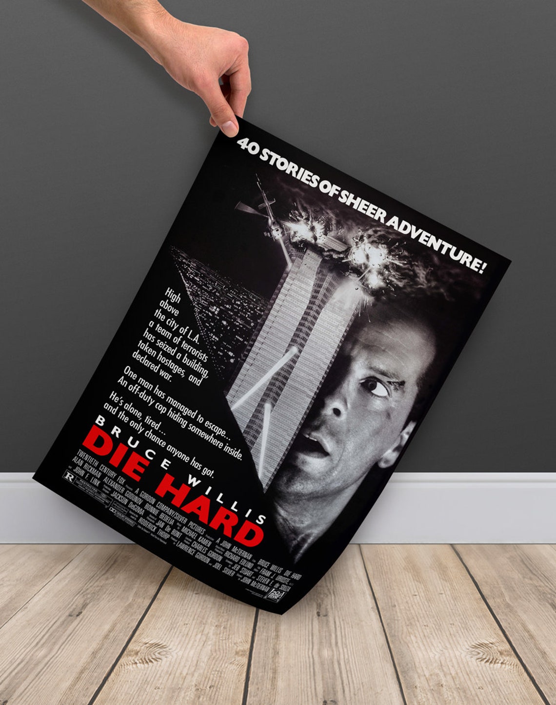 Die Hard Movie Poster Digital Poster Download 300dpi Jpeg - Etsy