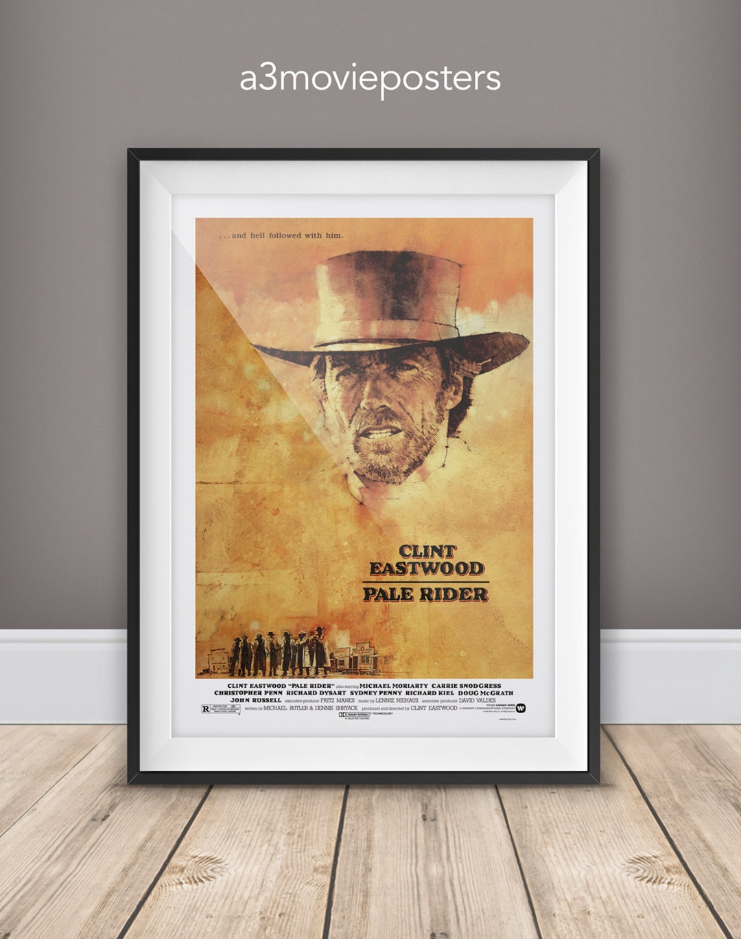 Pale Rider Poster - 1985 - Digital Download, Printable Wall Art Print ...