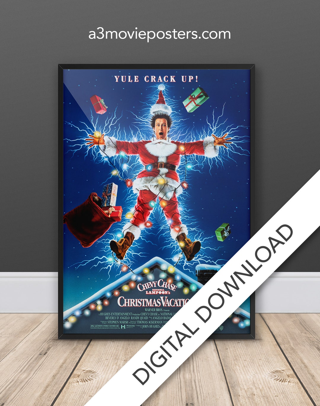 National Lampoon's Christmas Vacation - Movie Poster - Digital Poster ...