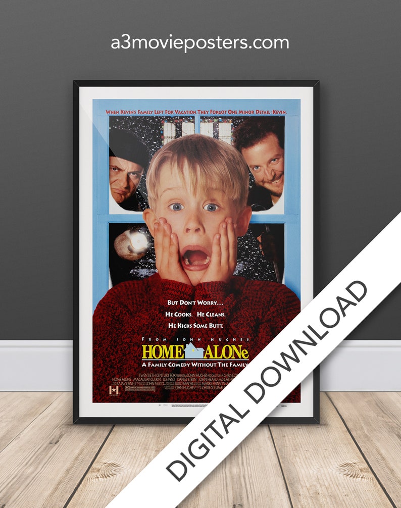 Home Alone Movie Poster Digital Poster Download 300dpi | Etsy
