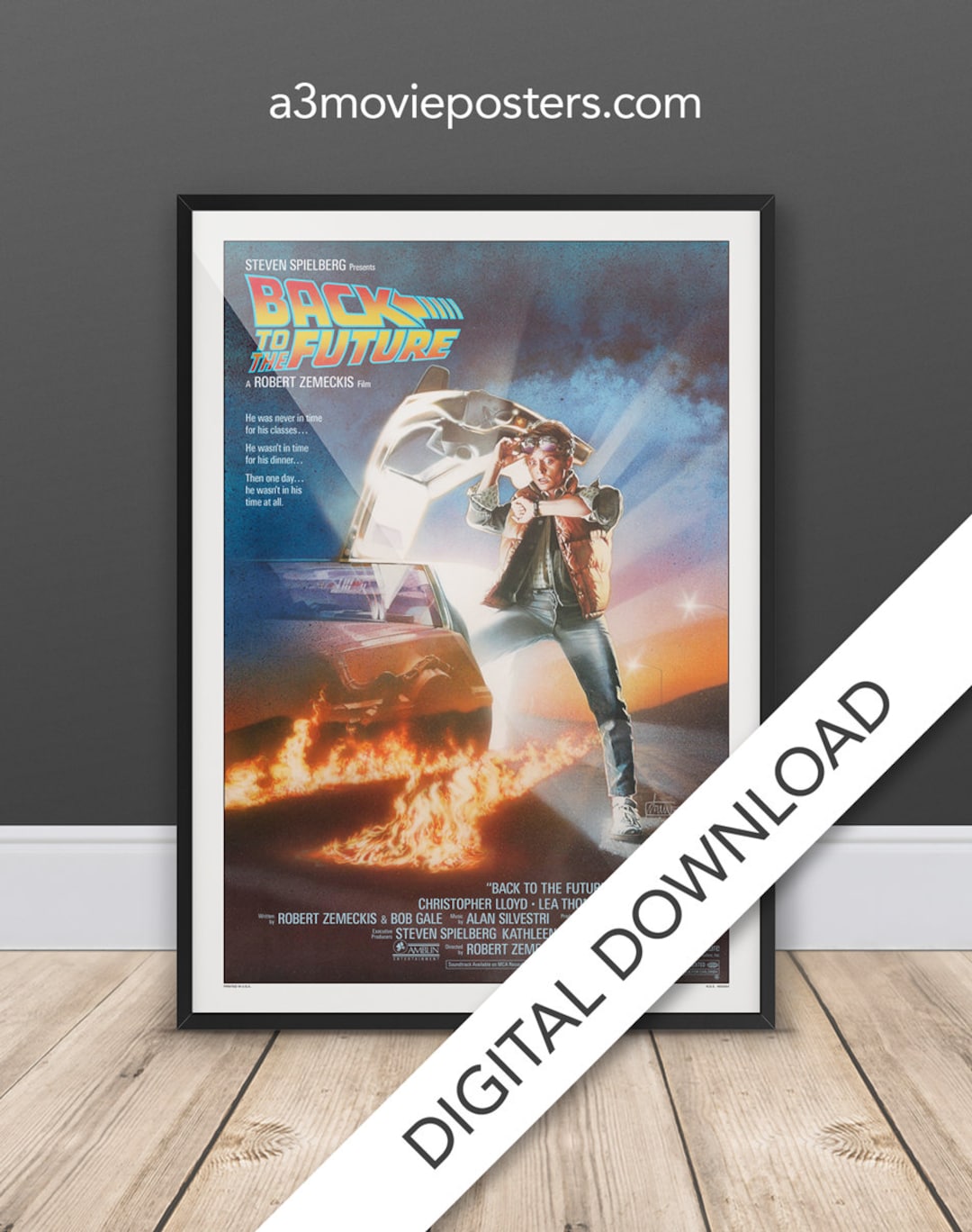 Back to the Future - Movie Poster - Digital Poster Download, 300dpi ...
